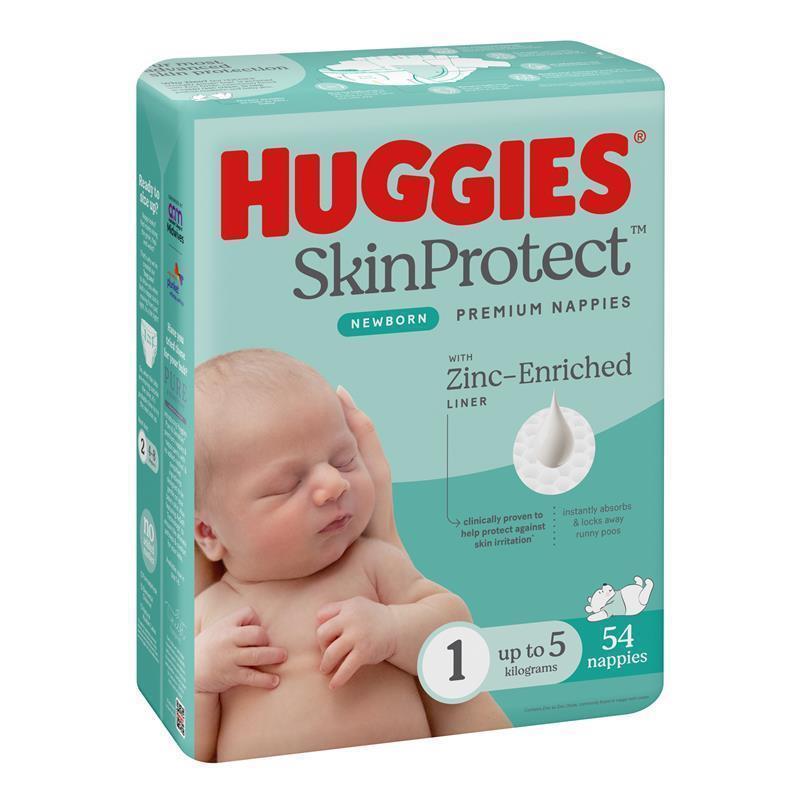 Huggies Ultimate Nappies Size 1 Newborn-5kg Bulk 54 Pack – Clinical ...
